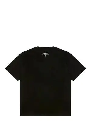AAPE BY *A BATHING APE Moonface Logo-print T-shirt - Black