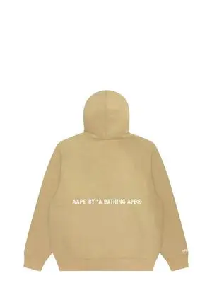 AAPE BY *A BATHING APE Moonface Debossed Zip-up Hoodie - Neutrals