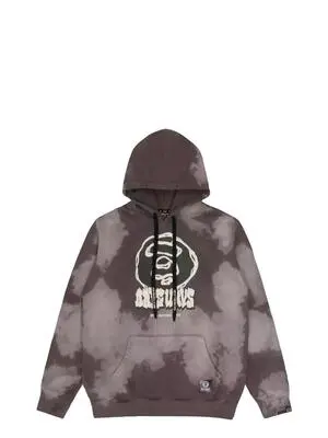 AAPE BY *A BATHING APE Moonface Splattered Graphic Hoodie - Brown