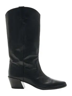 Staud Monty Leather Knee-high Boots - Black