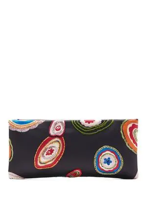 Staud Muse Beaded Satin Clutch - Multi