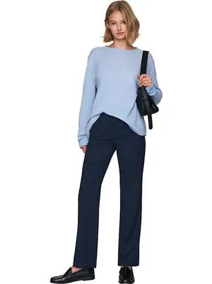 Anthropologie Slim Low-rise Trousers - Blue Stripe