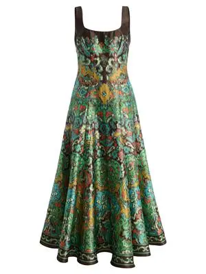 ALEMAIS Charlotte Satin Gown - Multi