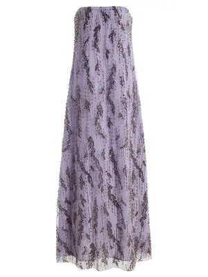 Staud Cassie Embellished Maxi Dress - Purple