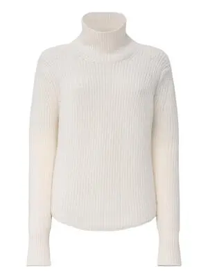 CALLAS MILANO CALLAS MILANO Barrie Cashmere Turtleneck Sweater Ivory
