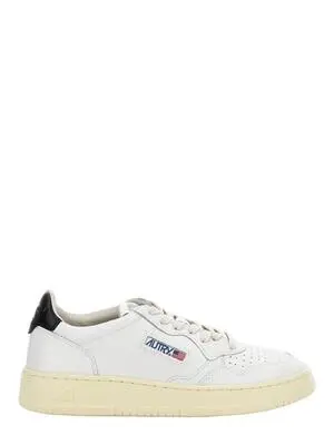 AUTRY Autry Medalist Low Sneakers In Leather Bianco