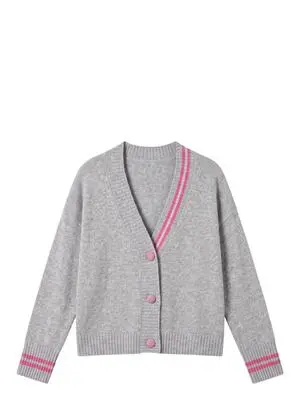 BRODIE CASHMERE Courtney Cashmere Cardigan - Grey