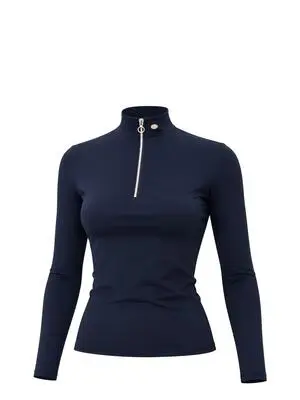 FOREPLAY GOLF Quarter Zip Performance Top - Black