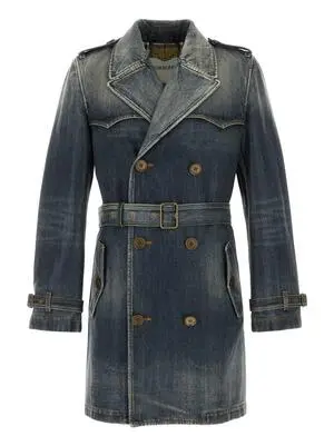 BURBERRY BURBERRY Denim Trench Coat