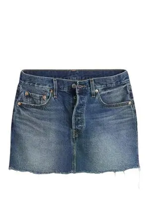 LEVI'S Levi's Deconstructed Denim Skirt Blue