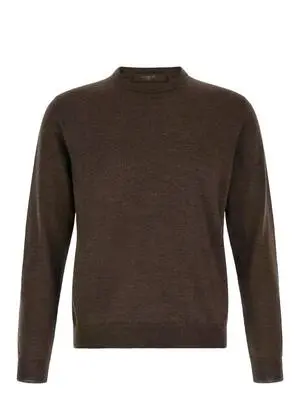 ZANONE Giro Crew-neck Sweater - Brown