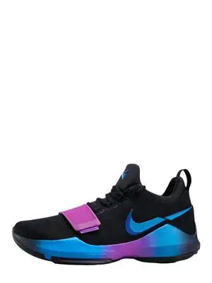 Nike Pg 1 Touch-strap Sneakers - Black