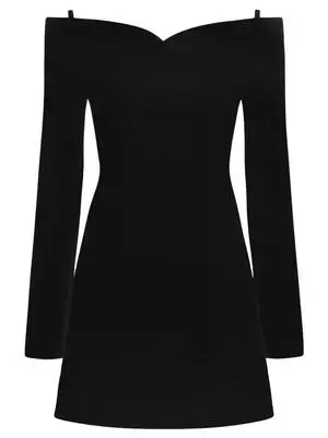 VIOLANTE NESSI Marino Off-the-shoulder Mini Dress - Black