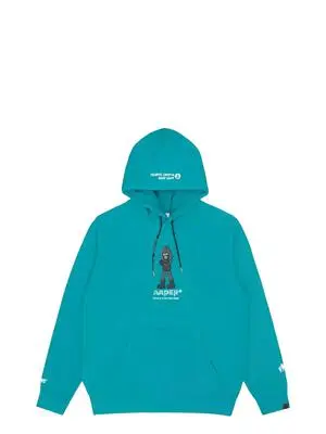 AAPE BY *A BATHING APE Long-sleeve Graphic Hoodie - Blue