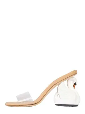 A.W.A.K.E. Mode Faye Swan-heel Sandals - Neutrals