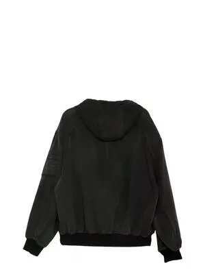 JUUN.J Checked Reversible Zip-up Hoodie - Black