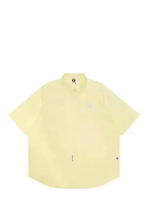 AAPE BY *A BATHING APE Moonface Logo Short-sleeve Shirt Yellow