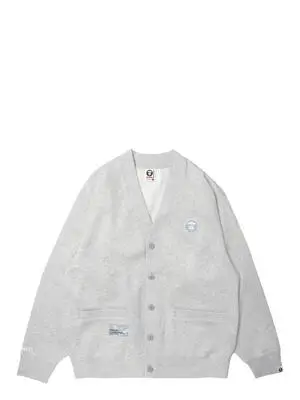 AAPE BY *A BATHING APE Moonface Jersey Cardigan - Grey