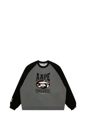 AAPE BY *A BATHING APE Moonface-detail Sweatshirt - Grey