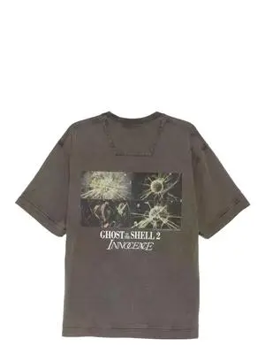 JUUN.J Logo-embroidered Cotton T-shirt - Brown