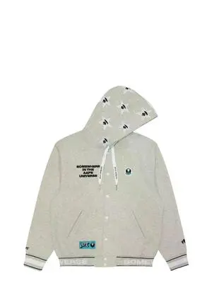 AAPE BY *A BATHING APE Logo-patch Hoodie - Grey