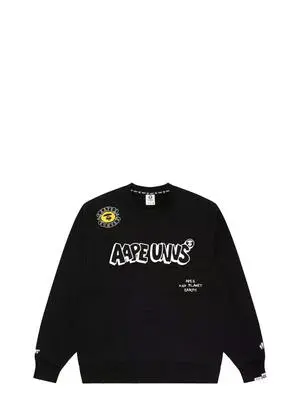 AAPE BY *A BATHING APE Graphic Print Sweatshirt - Black