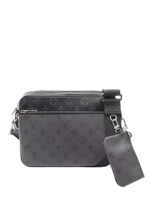 LOUIS VUITTON Monogram Eclipse Trio Messenger Crossbody Bag - Black
