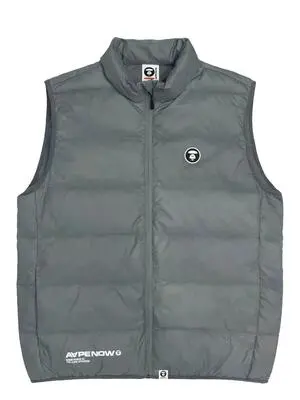 AAPE BY *A BATHING APE Moonface Patch Padded Gilet - Grey