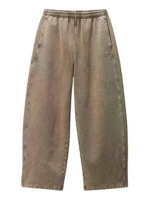 Alexander Wang Allover Hotfix Mid-rise Sweatpants - Neutrals