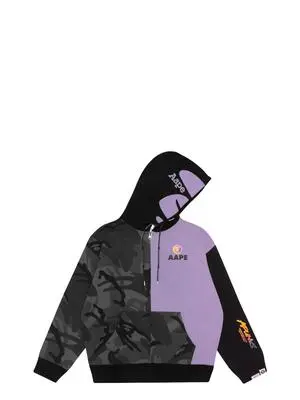 AAPE BY *A BATHING APE Colour-block Camouflage Hoodie - Black