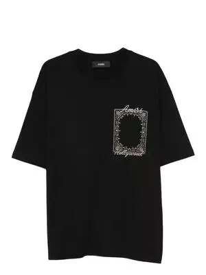 Amiri Logo-print Cotton T-shirt - Black