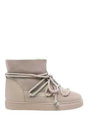 INUIKII Inuikii Suede Ankle Boots With Tie Fastening