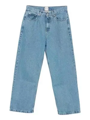 ARTE ANTWERP Logo Print Straight Leg Jeans - Blue