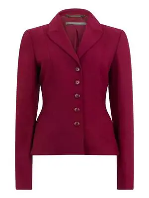 Alberta Ferretti Buckled-detail Blazer - Pink