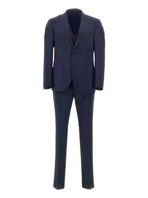Corneliani Single-breasted Buttoned Suit - Blue