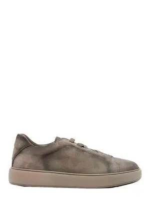 Officine Creative Suede Lace-up Sneakers - Brown