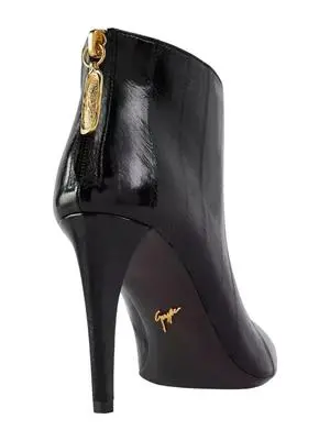 GIUSEPPE ZANOTTI Eel Skin Ankle Boots - Black