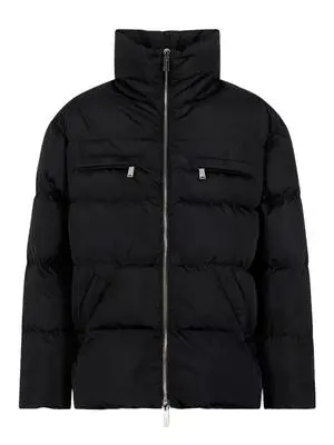 Dsquared2 Colorblock Quilted Down Jacket - Black