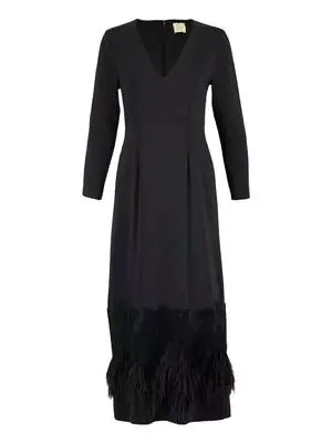 PAULA Sakura Feathers Dress - Black