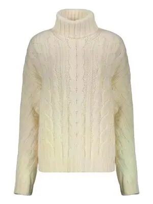 HERNO Herno Wool Cable-Knit Turtleneck Sweater