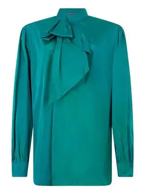 ALBERTA FERRETTI Alberta Ferretti Long Sleeve Draped Blouse