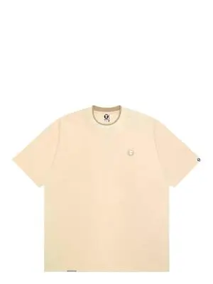 AAPE BY *A BATHING APE Moonface-patch T-shirt - Neutrals