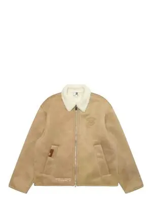 AAPE BY *A BATHING APE Beige Moonface Detail Jacket - Neutrals
