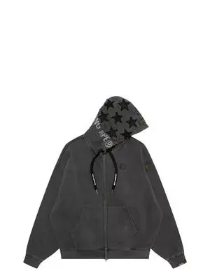 AAPE BY *A BATHING APE Moonface Star Zip-up Hoodie - Grey