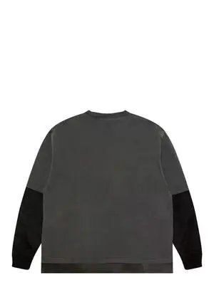 AAPE BY *A BATHING APE Moonface-patch Long-sleeve T-shirt - Grey