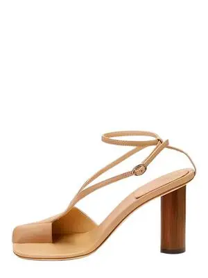 A.W.A.K.E. Mode Christine Toe-cover Sandals - Neutrals