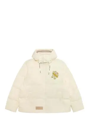 AAPE BY *A BATHING APE Padded Logo-patch Hooded Jacket - Neutrals