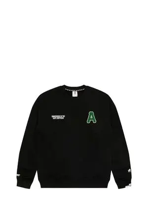 AAPE BY *A BATHING APE Crew Neck Sweatshirt With Camouflage Print - Black