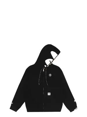 AAPE BY *A BATHING APE Moonface Reversible Hoodie - Black