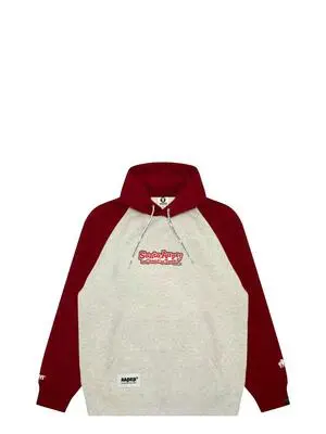 AAPE BY *A BATHING APE Happy Holidays Graphic-print Hoodie - Grey